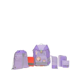 Lässig Lässig School Set Flexy Unique - Schulranzen Set 7tlg. (Speckles Berry) in Violet/Lavender | Gr.: onesize