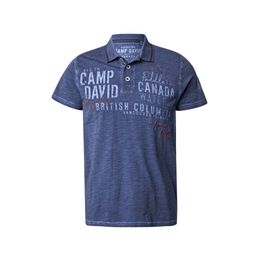 CAMP DAVID Poloshirt Herren Gr&ouml;&szlig;e XL hellblau / dunkelblau