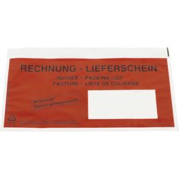 ratioform Dokumententasche Rechnung - Lieferschein, VE 250 Stk, Länge 230 mm, DIN lang