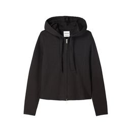 Bershka Zip-Up Hoodie female Black size XS