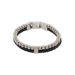 Fossil Bracelet female Black, Silver size One Size