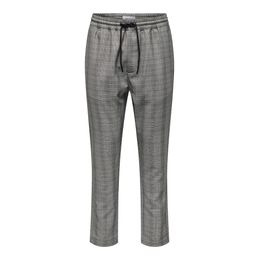 Only & Sons Only & Sons Hose 'LINUS' Herren Größe 28 grau / schwarz / weiß