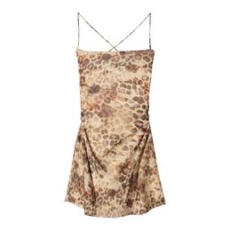Bershka Dress female Brown size L