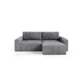 H&ouml;ffner Ecksofa mit Schlaffunktion Fano &brvbar; grau &brvbar; Ma&szlig;e (cm): B: 252 H: 70 &raquo; H&ouml;ffner