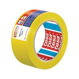 Tesa Bodenmarkierung, Bodenmarkierungsband, 50 mm x 33 m, gelb, PVC Warnband