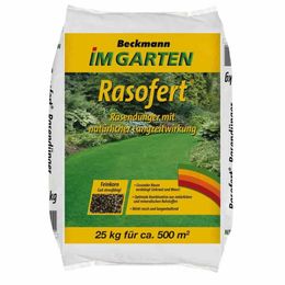 BECKMANN&BREHM Rasendünger, Langzeitdünger 25kg, Mineralischer rasendünger für ca. 500m²