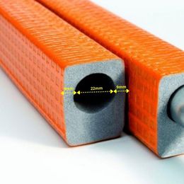 NMC 22mm pipe insulation, Compact Pipe Insulation, 1m Ø 22 mm 9 mm Dämmung
