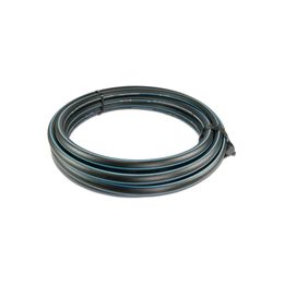 Boni-Shop&reg; Wasserrohr, Druckrohr PE80 - 25 mm x 2,3 mm, Glatt SDR 11, 12,5bar, Schwarz/Blau 1m, DVGW type D=0,60m