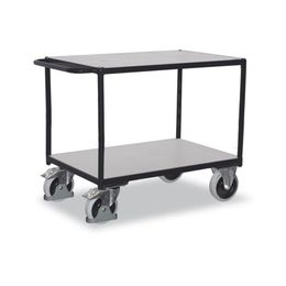 Cordes Schwerer ESD Tischwagen mit 2 Ladefl&auml;chen Typ L + EasySTOP