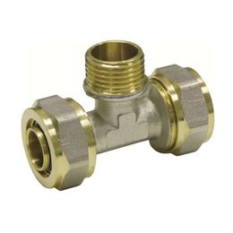 Boni-Shop&reg; Schraubfitting Heizung, T-St&uuml;ck Au&szlig;engewinde, Schraubfitting 26 mm