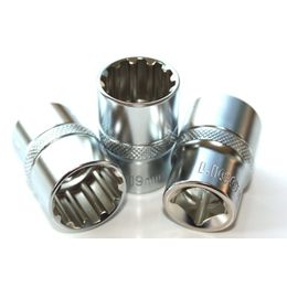 Boni-Shop&reg; Stecknuss 1/2 Zoll, Spline Einsatz, Knarre, 17mm, Cr-V