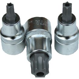Boni-Shop&reg; Innensechskant Nuss, 1/2 Zoll, T25, CrV S2 Stahl, mit Stirnloch