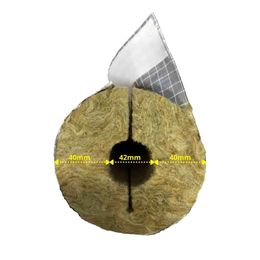 NMC Rohrisolierung Steinwolle alukaschiert, &Oslash; 42 x 40mm, selbstklebend, 1m
