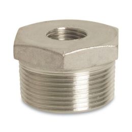Edelstahlfitting, Gewindefitting Edelstahl, Reduzierst&uuml;ck 1 1/4" AG x 1" IG