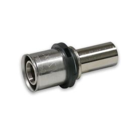 Boni-Shop&reg; Pressfitting Kupferrohr, 20 x 18 mm, &Uuml;bergang, vernickelt, DVGW