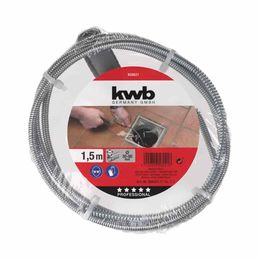kwb Rohrreinigungsspirale 1,5m, Abflussreinigung, Rohrreinigung, mit Handkurbel