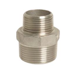 Edelstahl Reduziernippel, Gewindefitting 2"x1" AG, V4A