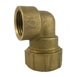 Boni-Shop® PE Rohr Verschraubung 32mm, Messing, 90° Winkel, IG 32x1, Trinkwasser