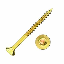 Dresselhaus Spanplattenschrauben 4,5 x 60 mm, 500 Stk., Senkkopf, Teilgewinde