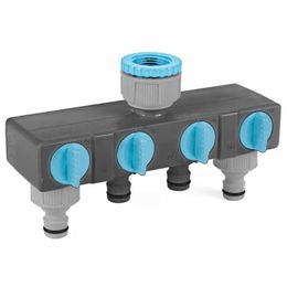 cellfast Gartenverteiler, 4 Wege Verteiler, Wasserhahn Verteiler, Schlauchverteiler