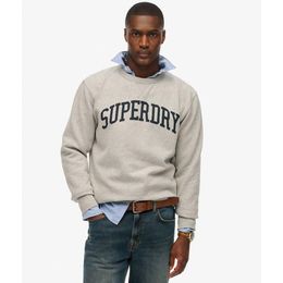 Superdry Herren Baumwolle Grafikdruck Athletic Essentials Sweatshirt mit Rundhalsausschnitt, Grau & Gr&uuml;n - Gr&ouml;&szlig;e: XXL 104060750081807Q005