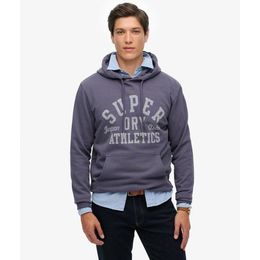 Superdry Herren Baumwolle Athletic Essentials Kapuzenpullover, Dunkelgrau - Gr&ouml;&szlig;e: XL 1040606501863FIU004