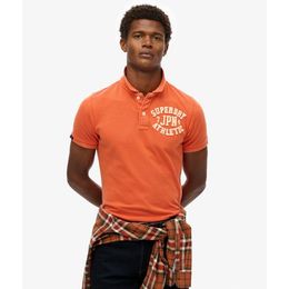 Superdry Herren Baumwolle Logo Vintage Athletic Polohemd, Orange - Gr&ouml;&szlig;e: L 1040808500326E1W003
