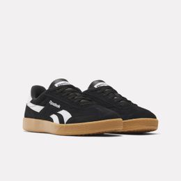 Sneaker Reebok CLASSIC "REEBOK SMASH EDGE", Gr. 38,5, schwarz-weiß (schwarz, weiß, gum), Leder, Synthetik, Sportlich, Schuhe