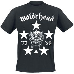 Mot&ouml;rhead Mot&ouml;rhead 50 BMG Logo T-Shirt schwarz in 4XL MOTORX103203 BK