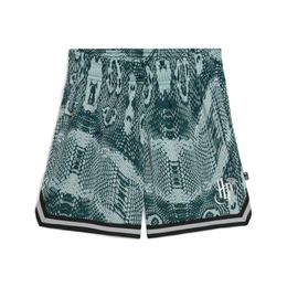 Puma X Harry Potter Hoops x Harry Potter AOP Shorts Short gr&uuml;n in S 633114-01 Green Terrain-AOP