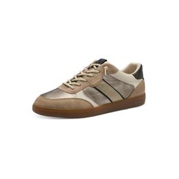 Tamaris Sneaker Damen Größe 38 hellbeige / brokat / gold / schwarz