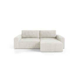 Ecksofa mit Schlaffunktion Fano beige Ma&szlig;e (cm): B: 252 H: 70 Sofas > Sofas nach Material > Stoffsofas &raquo; Sofa DE