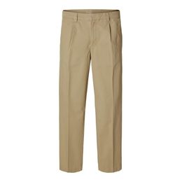 Selected Bundfaltenhose Herren Gr&ouml;&szlig;e 46 dunkelbeige
