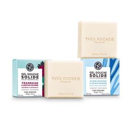 Yves Rocher - Duo aus feuchtigkeitsspendenden & belebenden festen Duschgelen