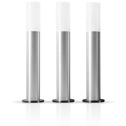 LEDVANCE SMART+ Wegeleuchte Set Grau, 3-flammig