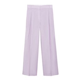 Mango Hose Damen Größe 34 flieder / offwhite