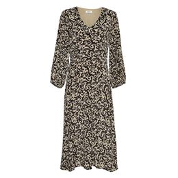 MOSS COPENHAGEN Kleid "Rhian" in Beige/ Schwarz - 53% | Gr&ouml;&szlig;e S | Damen-kleider