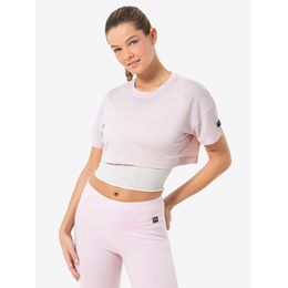 super.natural Trainingsshirt in Rosa/ Weiß - 60% | Größe L | Damen-outdoor-tops-shirts