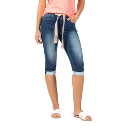 Timezone Jeans-Caprihose "Marah" - Slim fit - in Blau - 61% | Gr&ouml;&szlig;e W30 | Damenhosen