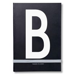 Design Letters Notizbuch in Schwarz/ Weiß - 15% | Buero-schulbedarf
