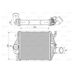 Valeo Ladeluftkühler für MERCEDES-BENZ A6385012901 6385012901 818590