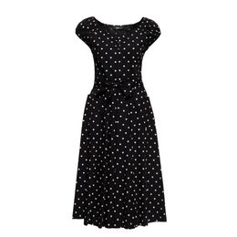 Queen Kerosin Swing Kleid in schwarz | Gr.: XS