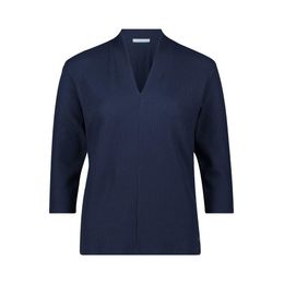 BETTY & CO BETTY & CO Casual-Shirt mit V-Ausschnitt in Dunkelblau | Gr.: XXL
