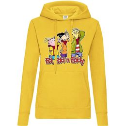 Cartoon Network Hoodie "Ed, Edd n Eddy Girly Hoodie" in Gelb | Gr.: S