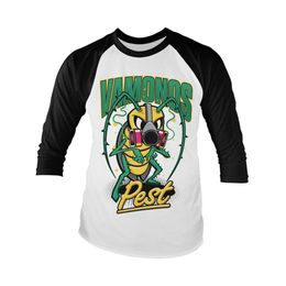 Breaking Bad Longsleeve "Vamanos Pest Bug Baseball Long Sleeve Tee" in Wei&szlig; | Gr.: S