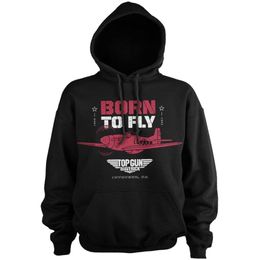 Top Gun Hoodie "Born To Fly Hoodie" in Schwarz | Gr.: 4XL