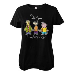 Cartoon Network Shirt "Puberty Is Unforgiving Girly Tee" in Schwarz | Gr.: XXL