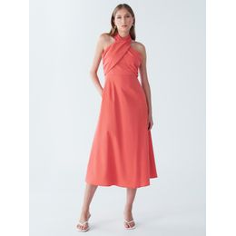 BWLDR Kleid 'ALORA COTTON MIDI' Damen Gr&ouml;&szlig;e 38 lachs Winterkleid