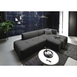 3-Sitzer "Leonardo", grau (anthrazit), B:269cm H:70cm T:153cm, ATLANTIC HOME COLLECTION, Sofas, Ottomane mit XXL-Liegefl&auml;che