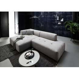 3-Sitzer "Leonardo", grau, B:269cm H:70cm T:153cm, ATLANTIC HOME COLLECTION, Sofas, Ottomane mit XXL-Liegefl&auml;che